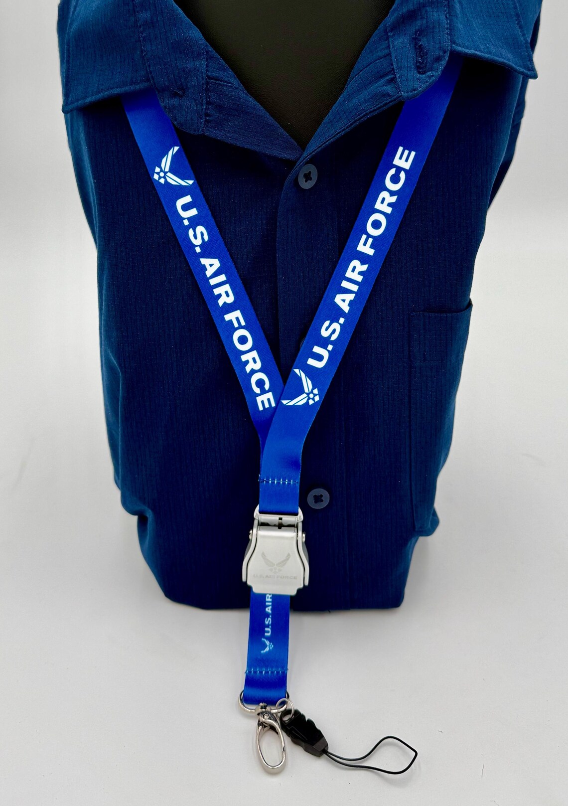 US Air Force Aviation Lanyard Seat Belt Buckle Pilot Id Flight Crew ...