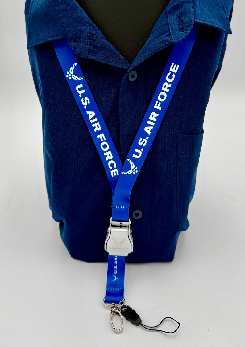 US Air Force Aviation Lanyard Seat Belt Buckle Pilot Id Flight Crew ...