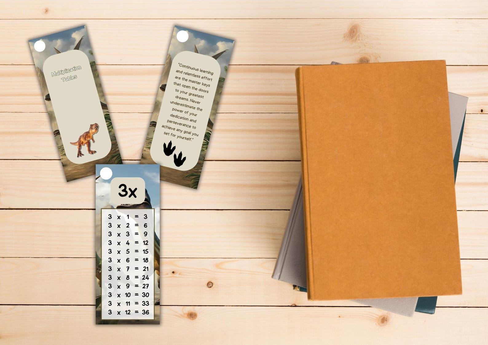 Multiplication Tables for Printing of Dinosaurs - School - Gift for ...