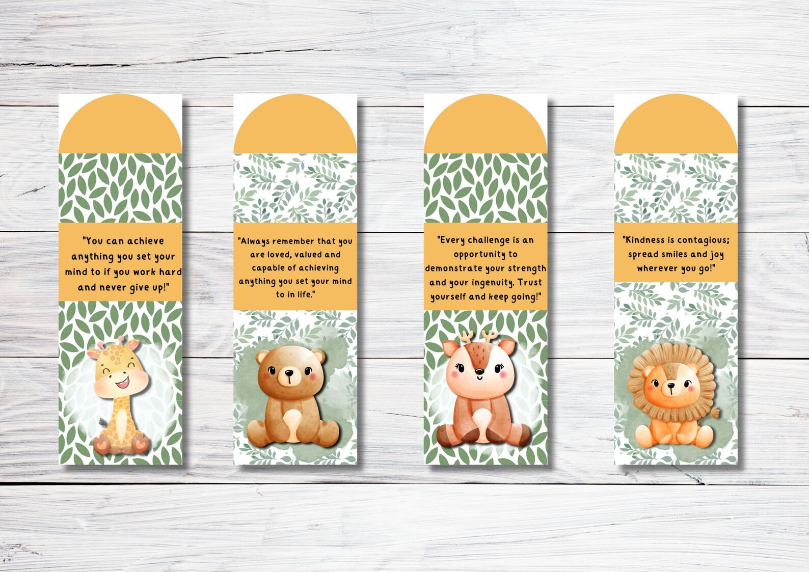 Jungle Theme Reader Bookmarks Digital Printable Bookmarks | Digital ...