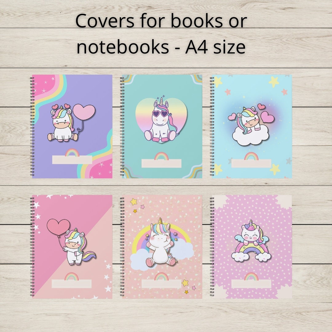 Unicorns Class Set: Planner With Class Schedule, Covers for Notebooks ...