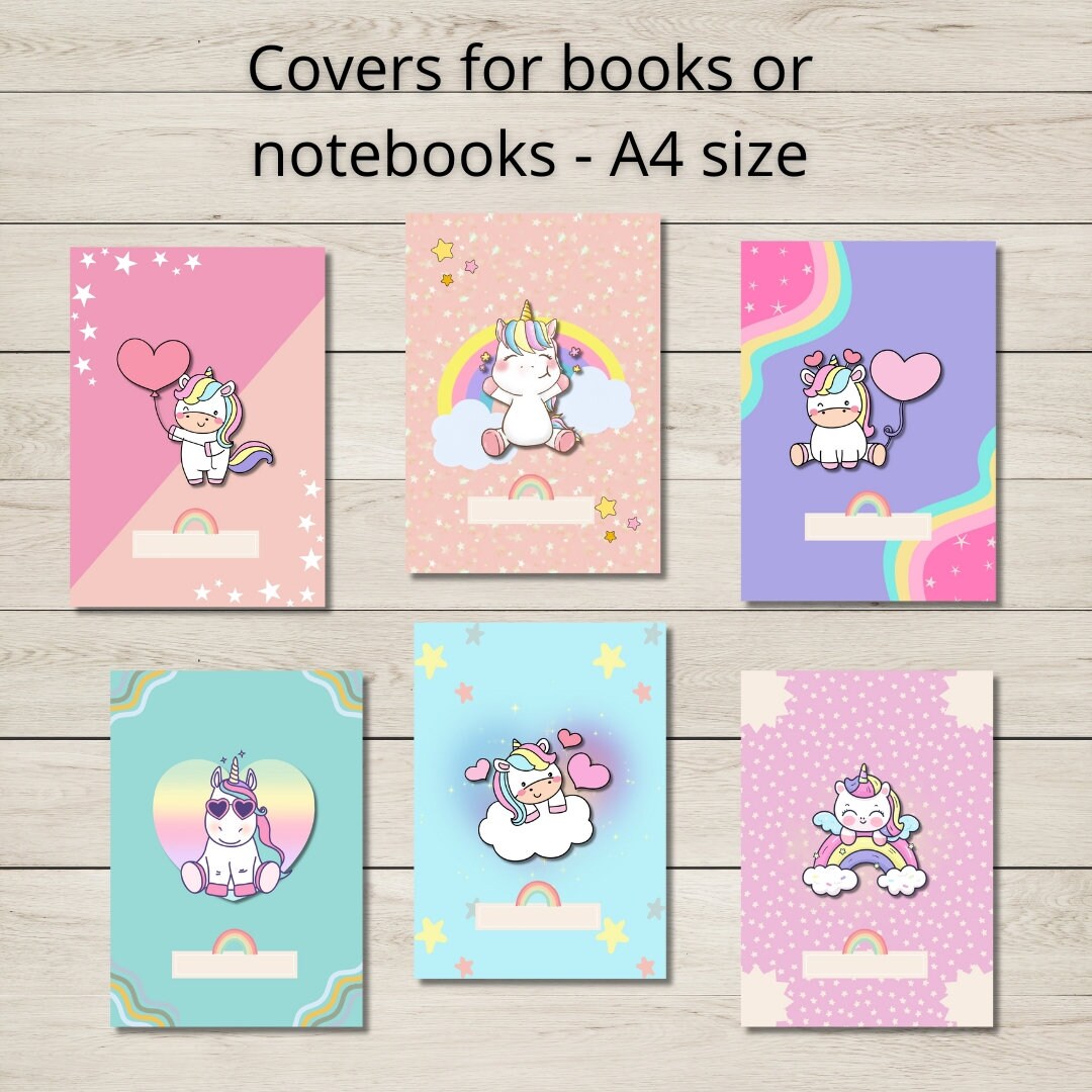 Unicorns Class Set: Planner With Class Schedule, Covers for Notebooks ...
