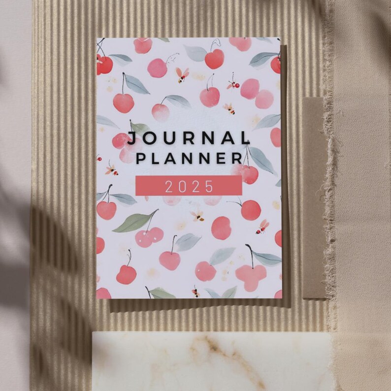 2025 Printable Journal: Minimalist Cherry Planner (PDF) - Etsy