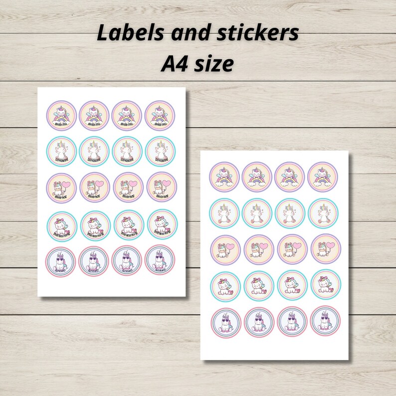 Unicorns Class Set: Planner With Class Schedule, Covers for Notebooks ...