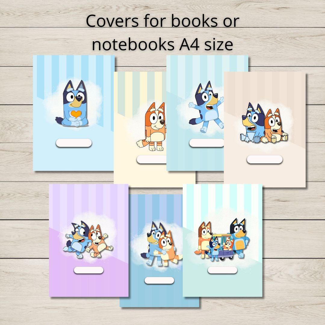 Bluey Class Set: Planner With Class Schedule, Covers for Notebooks 14 ...