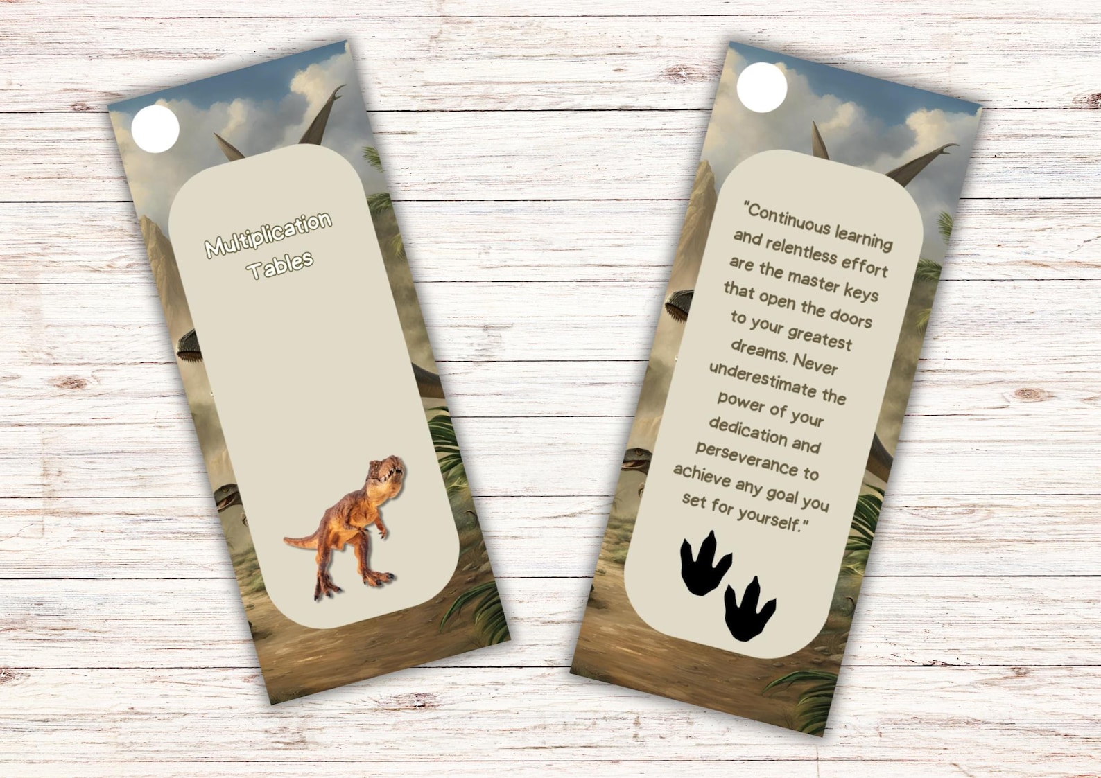 Multiplication Tables for Printing of Dinosaurs - School - Gift for ...