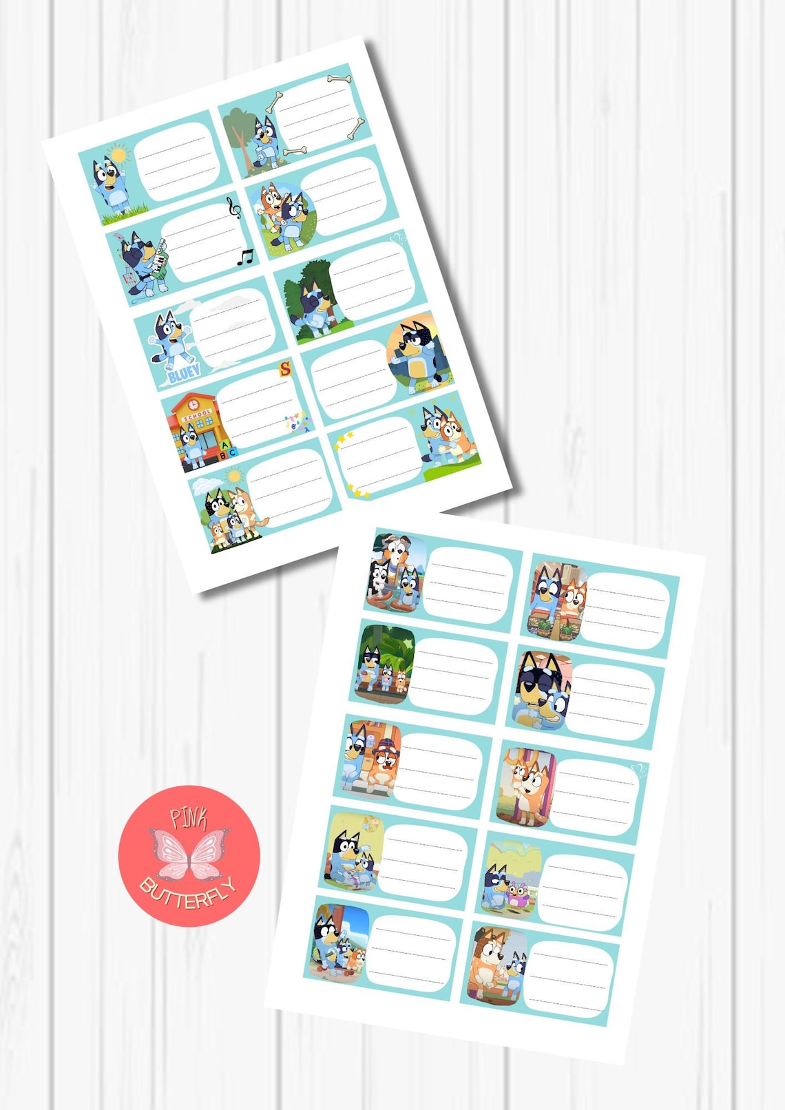 Etiquetas Escolares Imprimibles con Diseño Azulado: Organiza el Útil ...