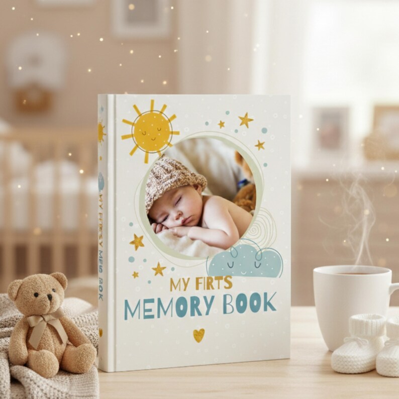 Baby's First Year Memory Book • Printable Journal, Photo Poster (canva ...