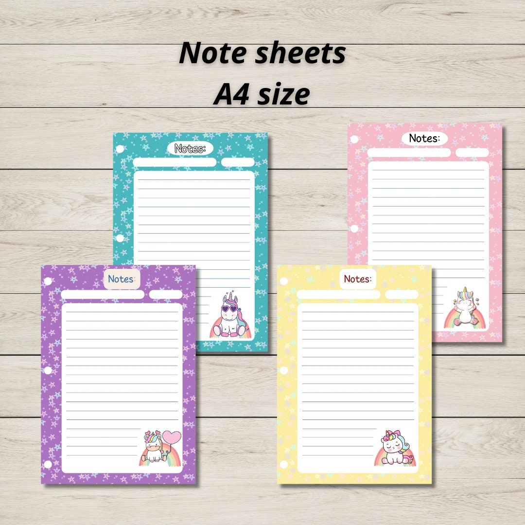 Unicorns Class Set: Planner With Class Schedule, Covers for Notebooks ...