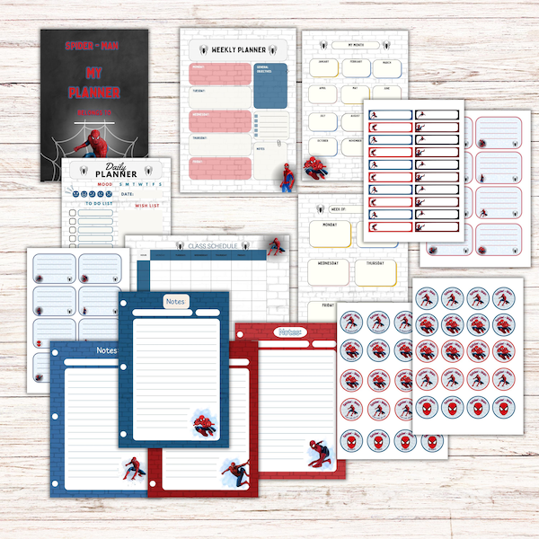 Spiderman Label Notebook - Etsy