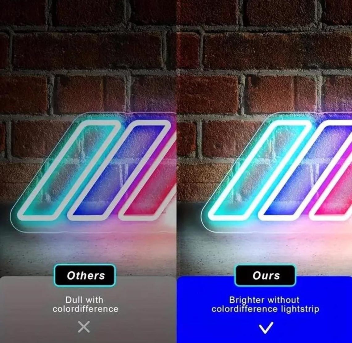 BMW M Logo Neon Sign -LED Car Wall Light - BMW M Performance Decor ...