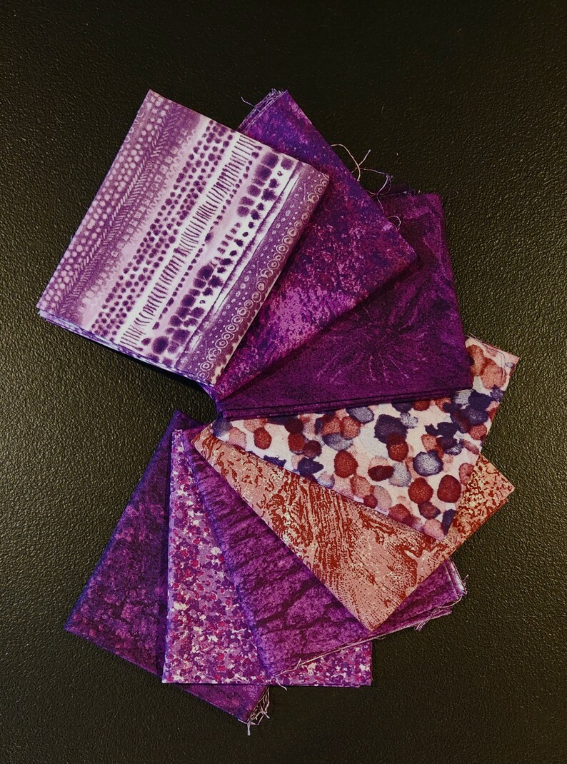 Fabric, Set of 8 Purple Fat Quarters (2 Yards) From Joann Fabric - Etsy