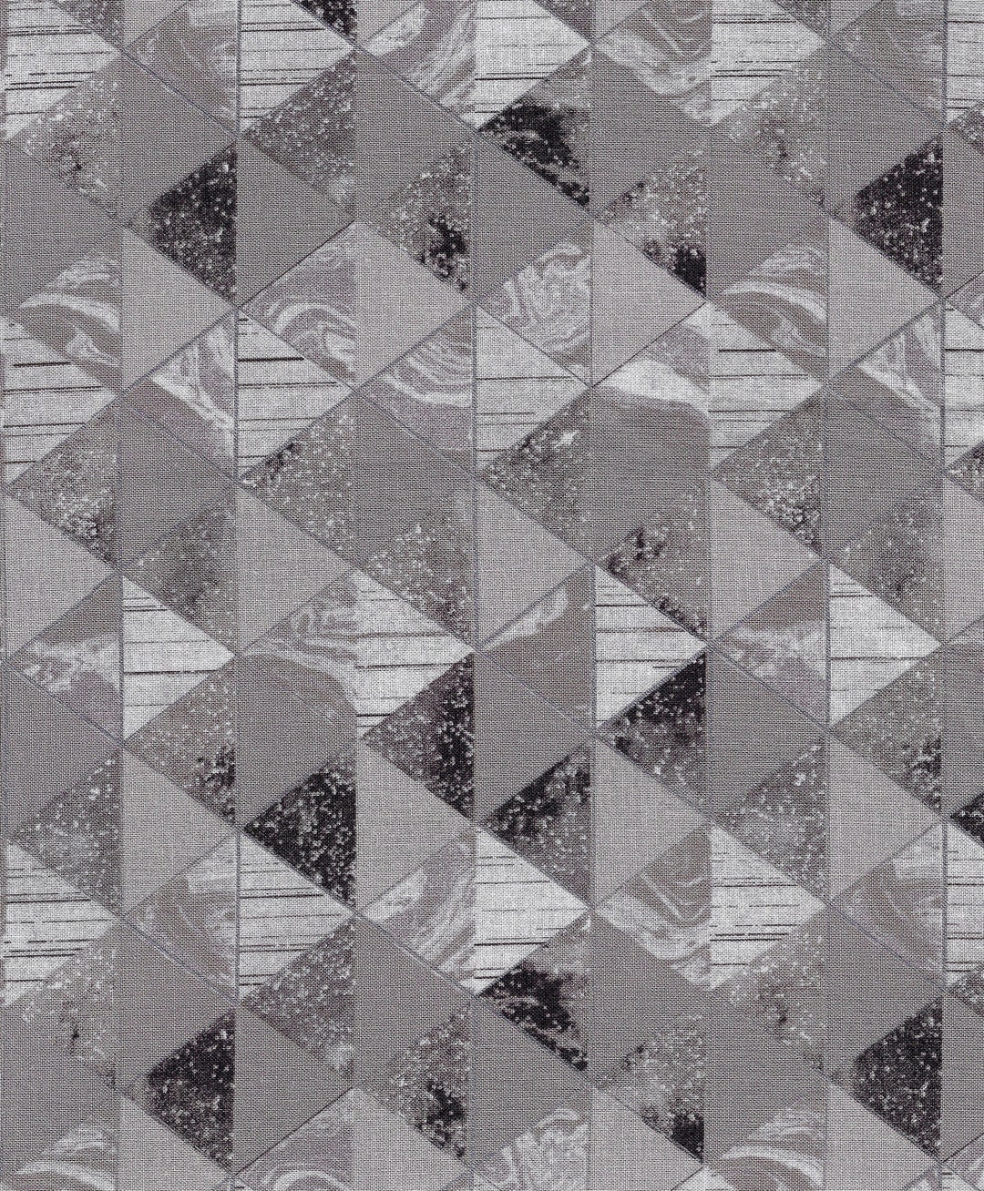 Fabric, Joann Keepsake Calico Triangles in Shades of Gray With Silver ...