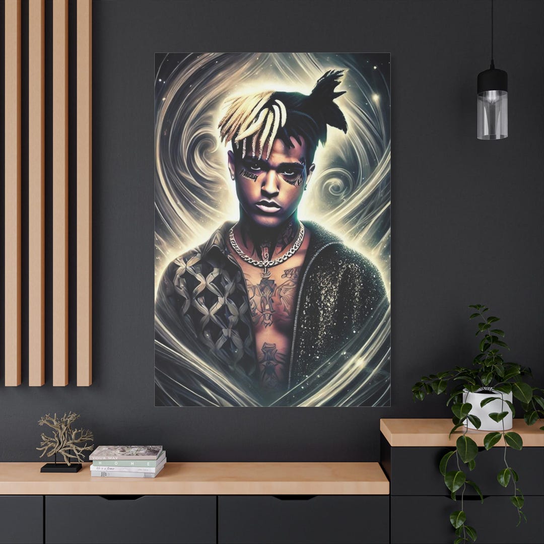 Canvas Print, Famous Rappers Xxxtentación Portrait, Wall Art Decor ...