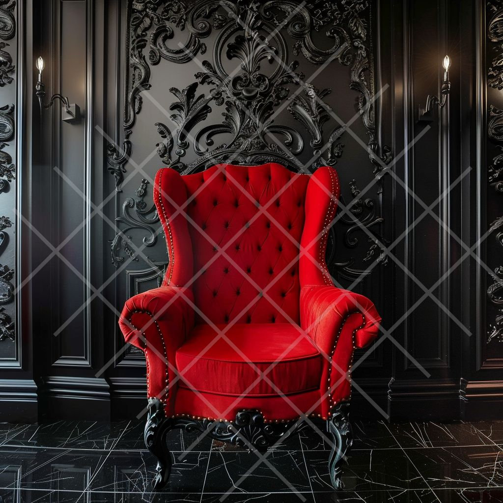 Red Chair Photography Backdrop Bundle: Fine Art Backgrounds (digital ...