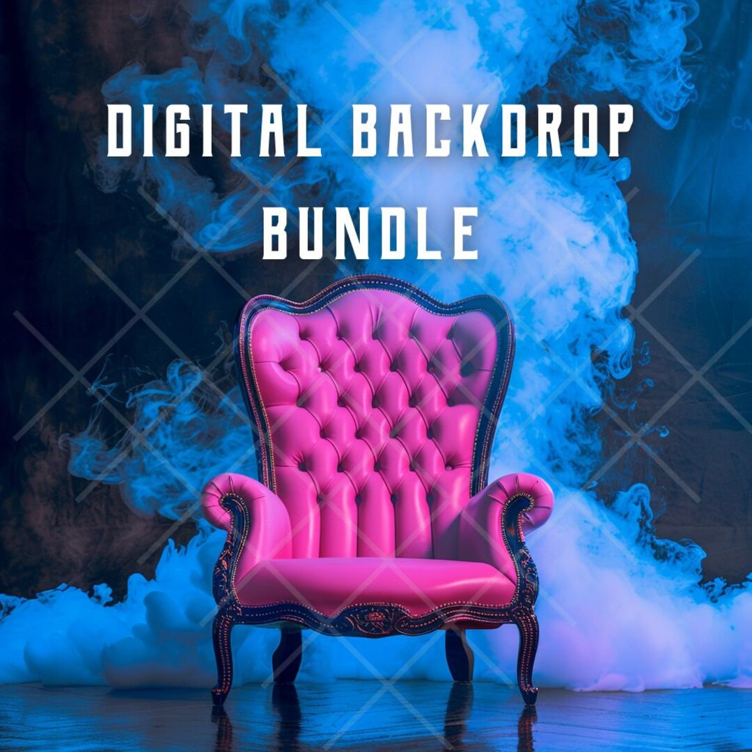 Chair Digital Backdrop Bundle, Photography Backdrop, Backdrop With ...