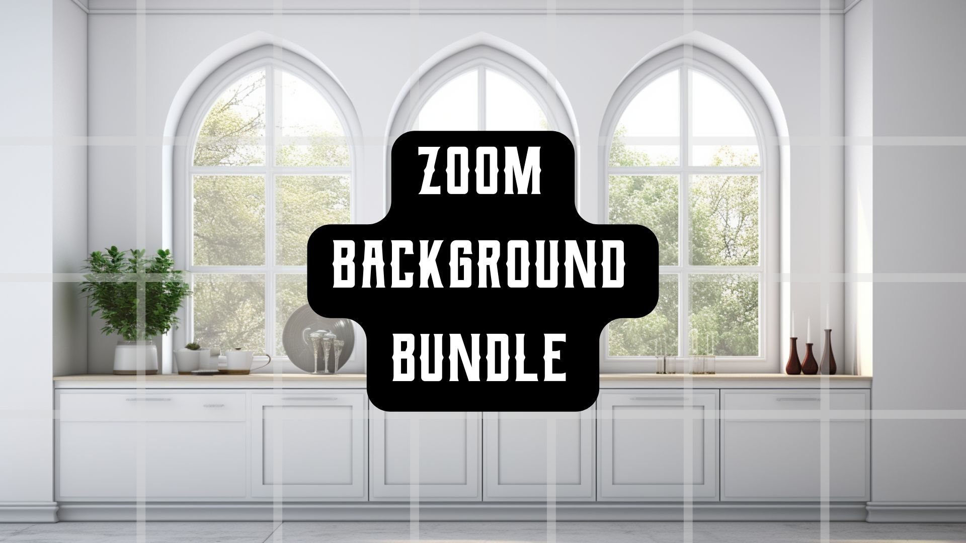 Kitchen Zoom Background Bundle of 5, 3 Virtual Backgrounds and 2 ...