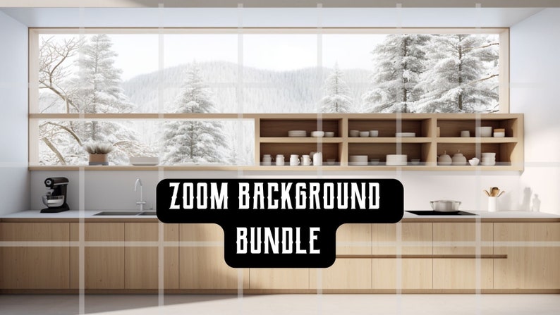 Zoom Background Bundle of 5, Kitchen Backgrounds, 3 Virtual Backgrounds ...