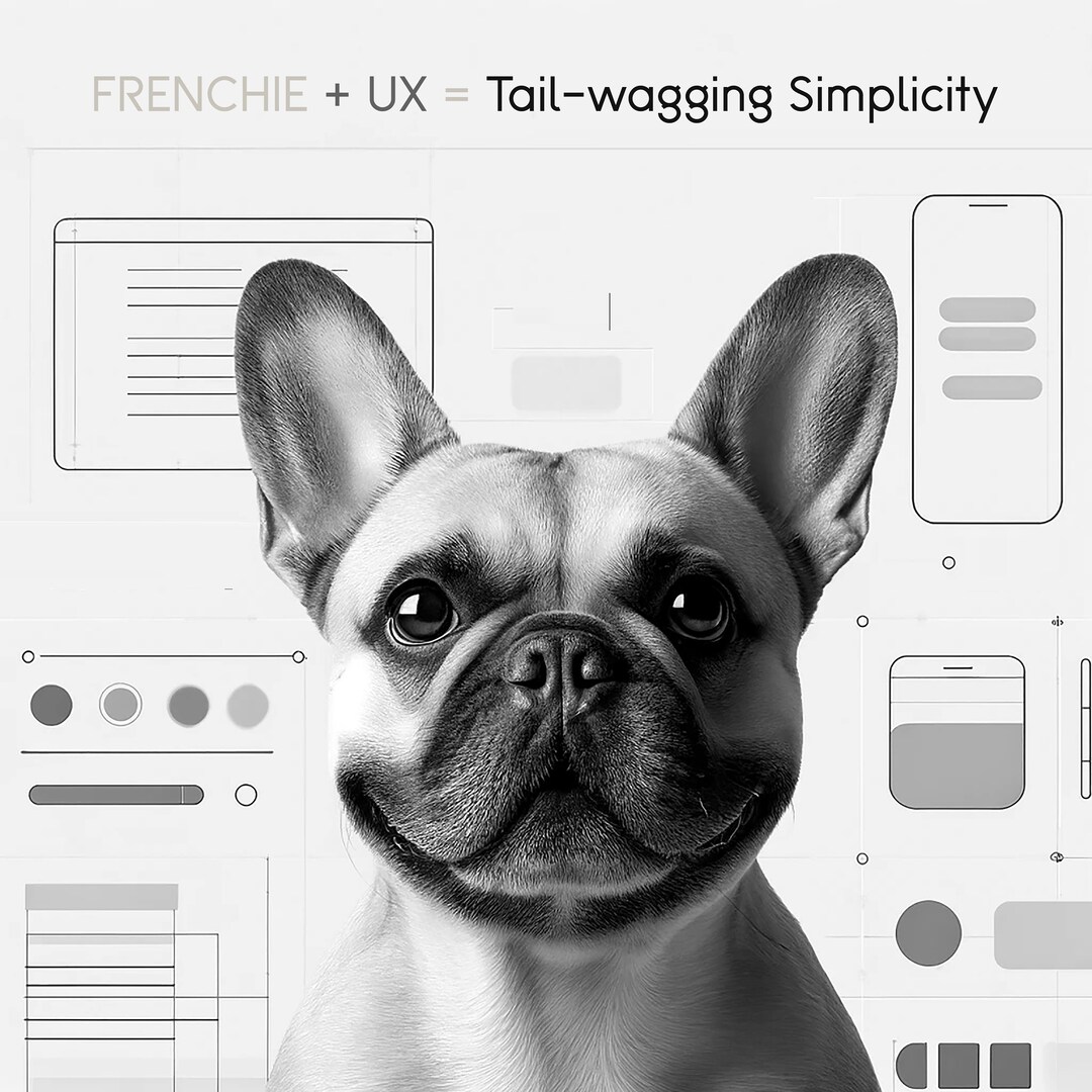 Tech-inspired Frenchie: Digital Wall Art Print for Modern Home Decor ...