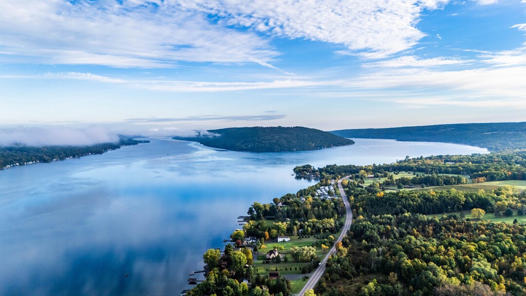 View of the Bluff on Keuka Lake (august Photo) Finger Lakes Prints - Etsy