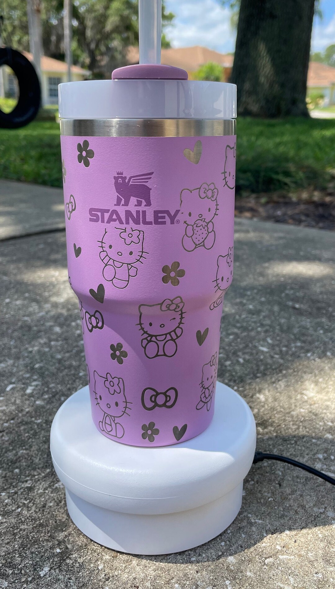 Hello Kitty Stanley 20 Oz Tumbler Laser Engrave personalized Cup 30oz ...