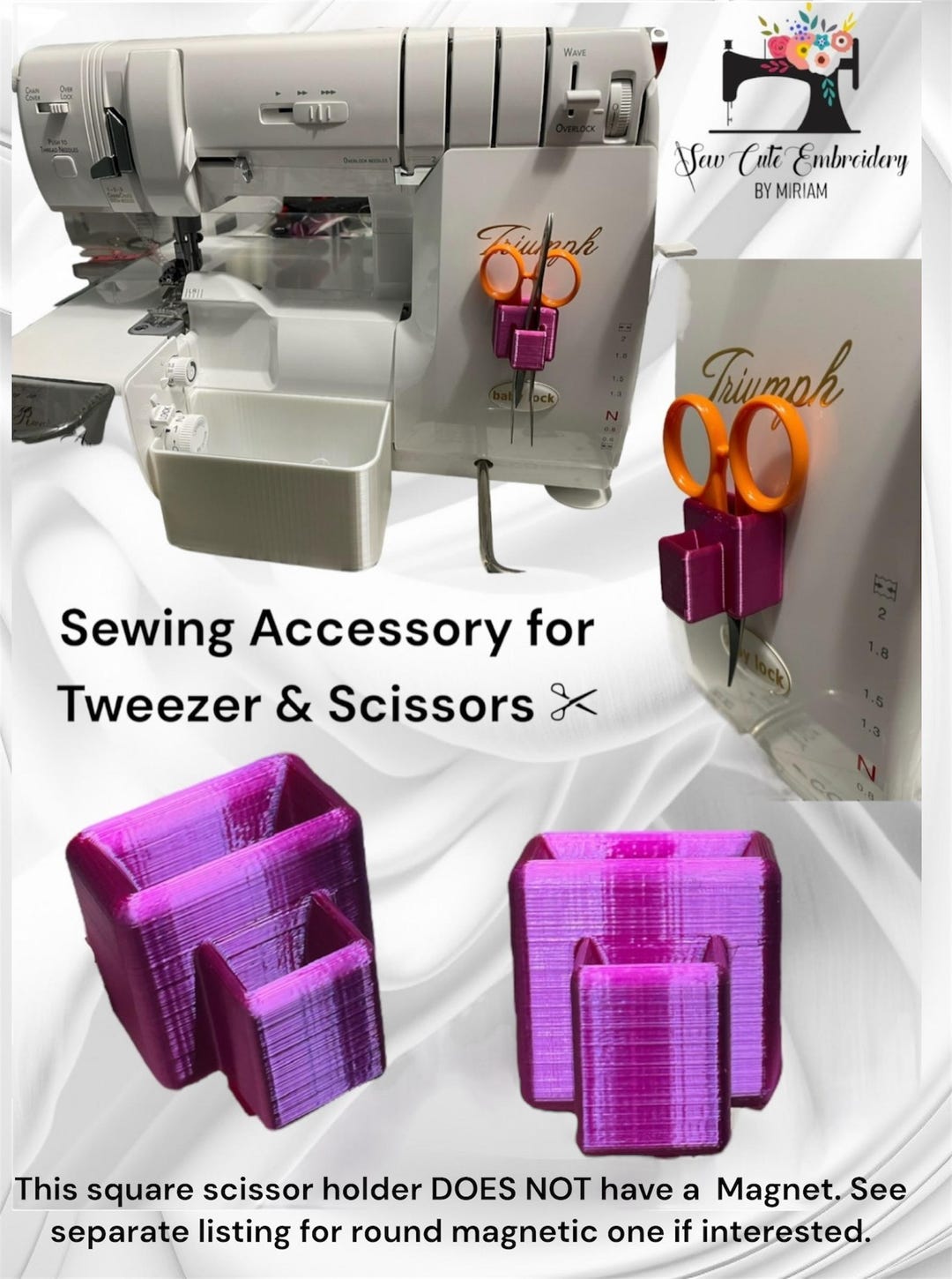 3D Printed Scissor Holder: Sewing Accessory, Quilting Tool - Etsy