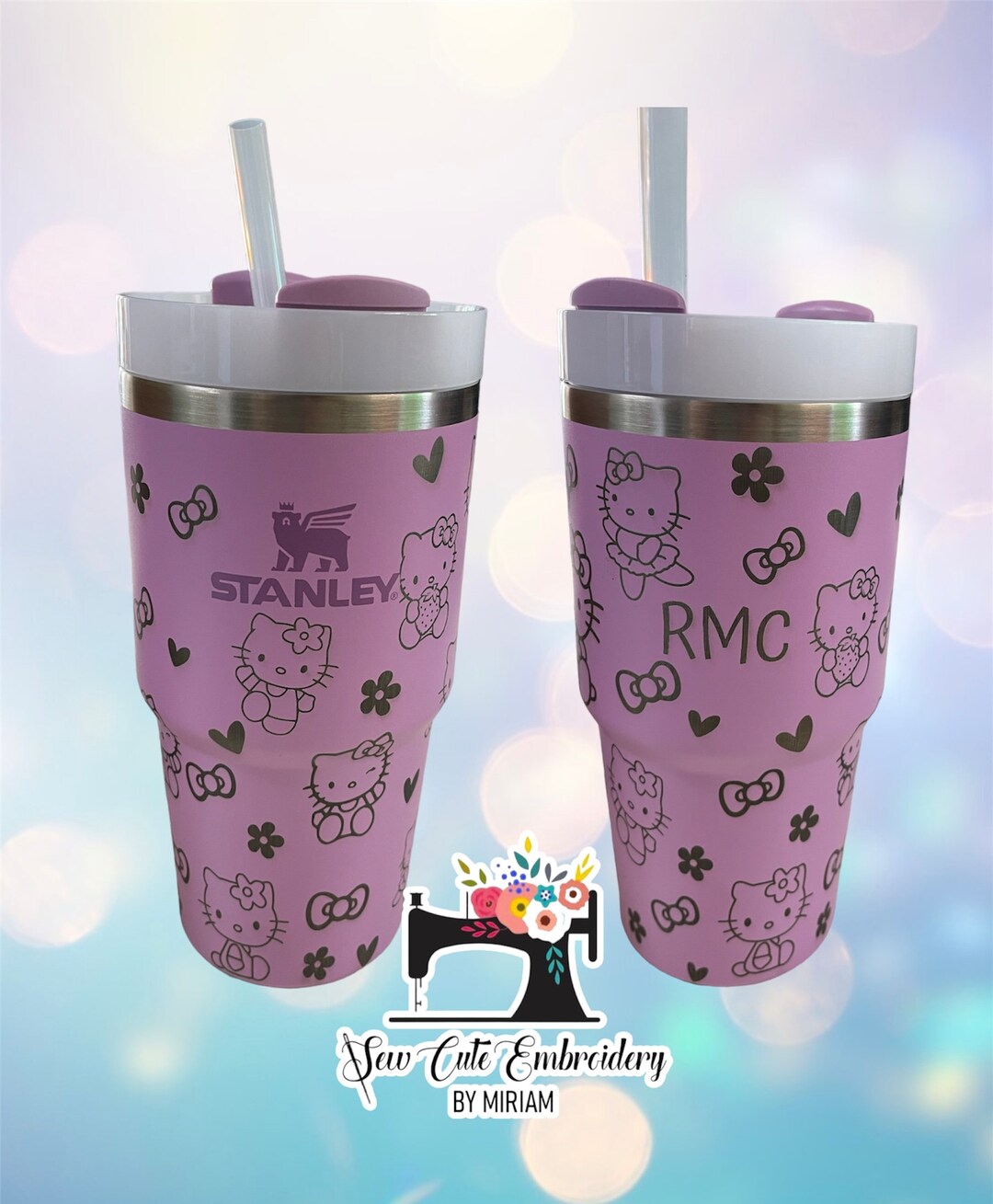 Hello Kitty Stanley 20 Oz Tumbler - Laser Engrave *personalized Cup ...