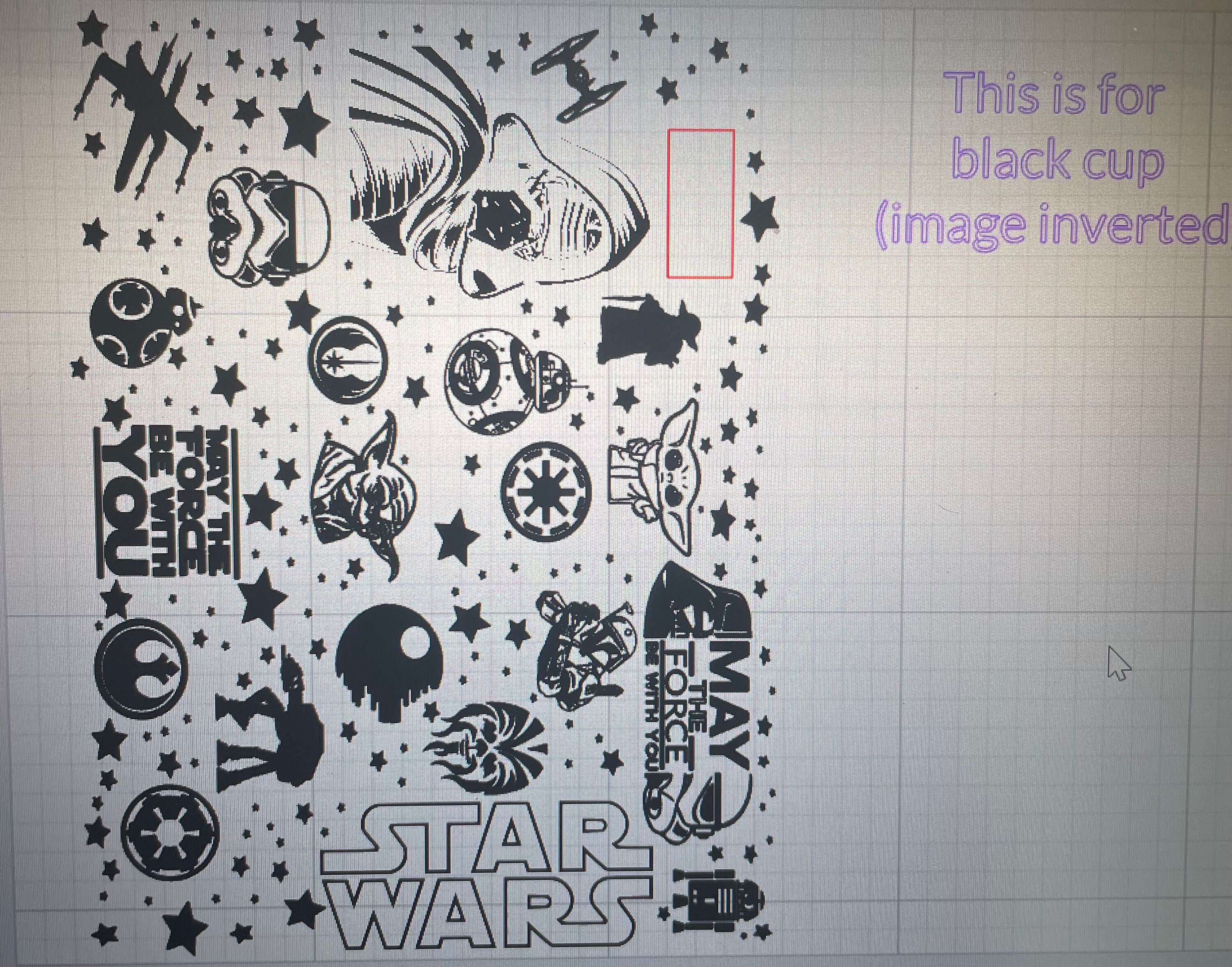 Star Wars 40oz Laser Engrave Tumbler Svg *digital File* Kylo *wrap for ...
