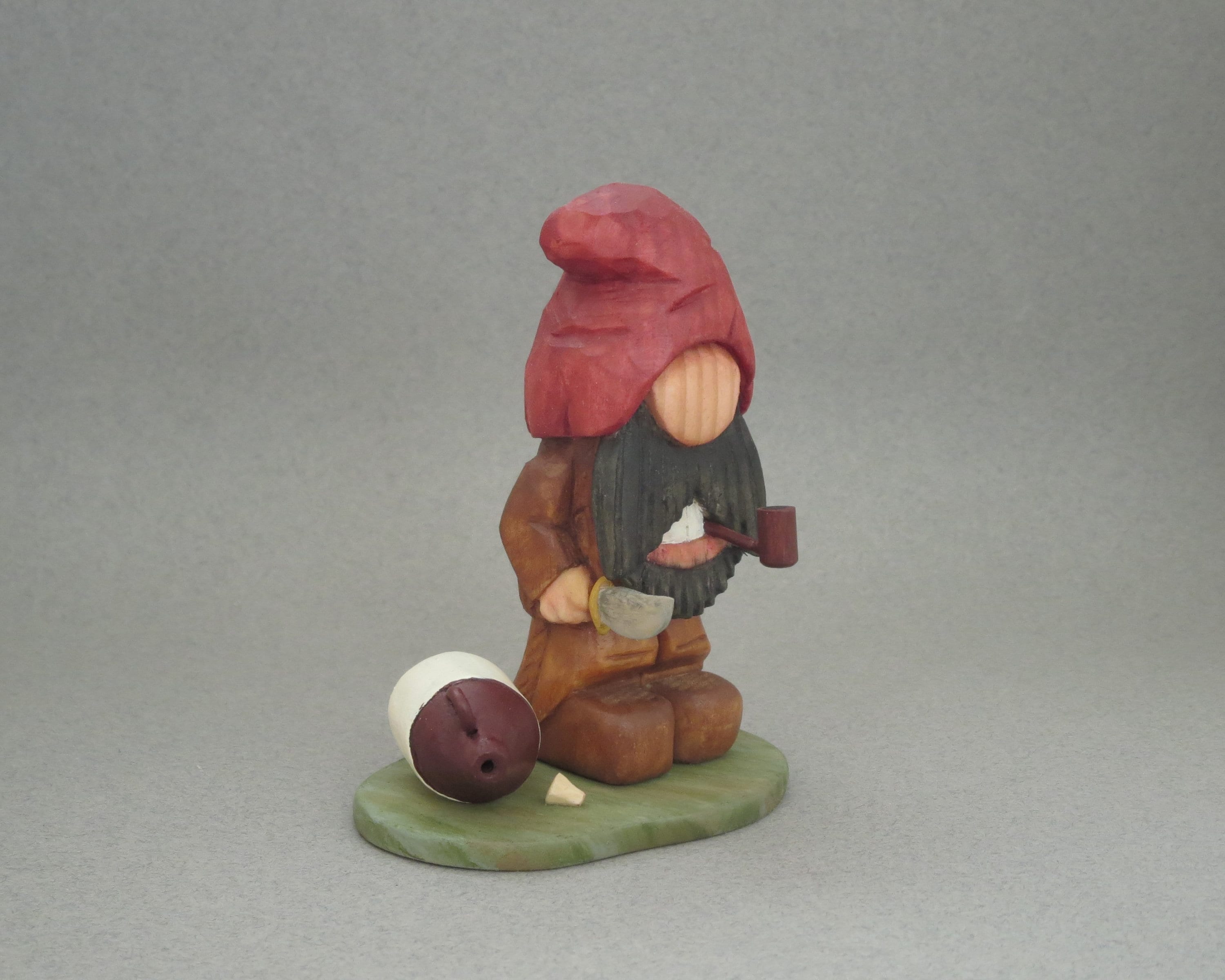 Gnome-style French Trapper Gnomebilly, Hand-carved! - Etsy