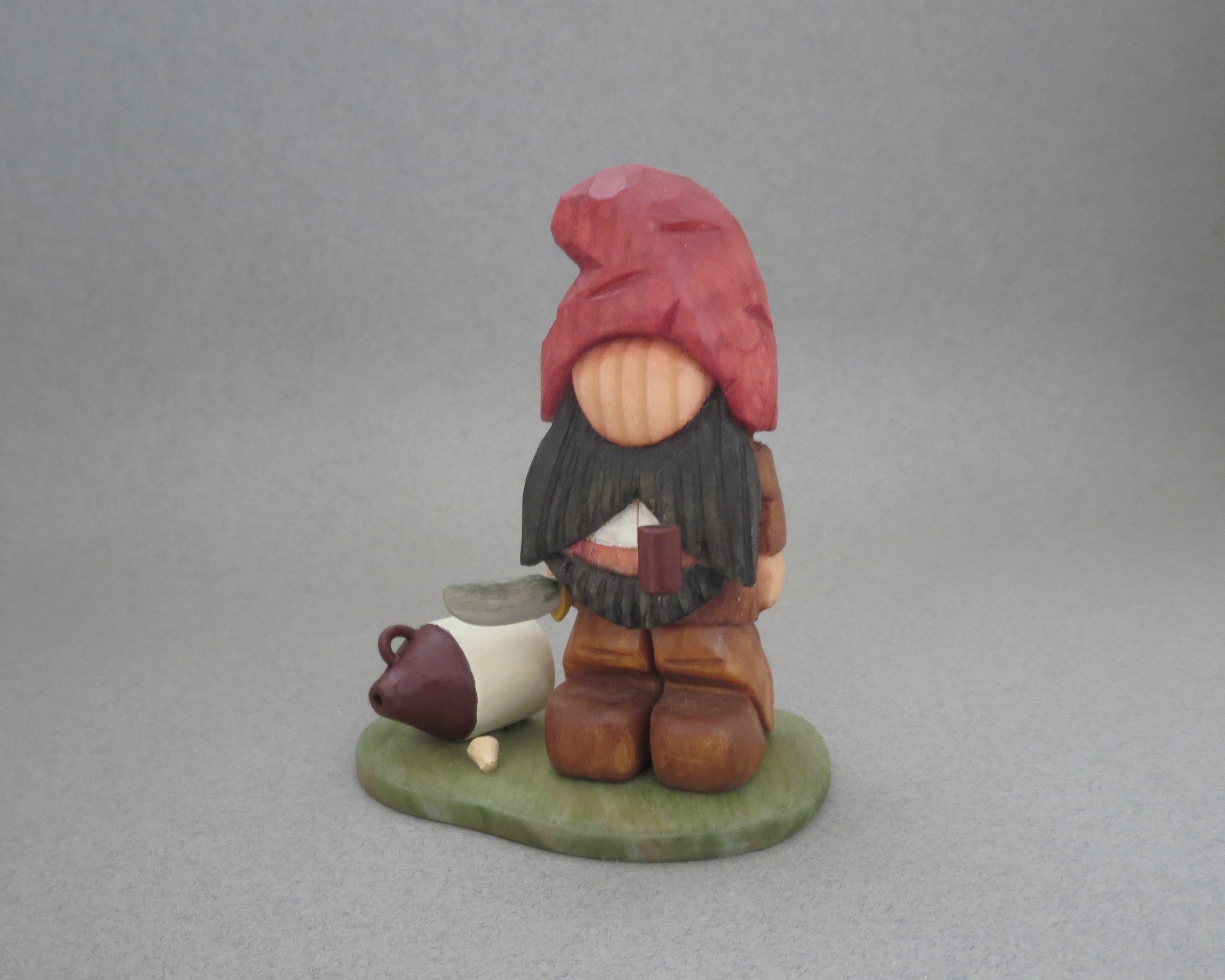 Gnome-style French Trapper Gnomebilly, Hand-carved! - Etsy