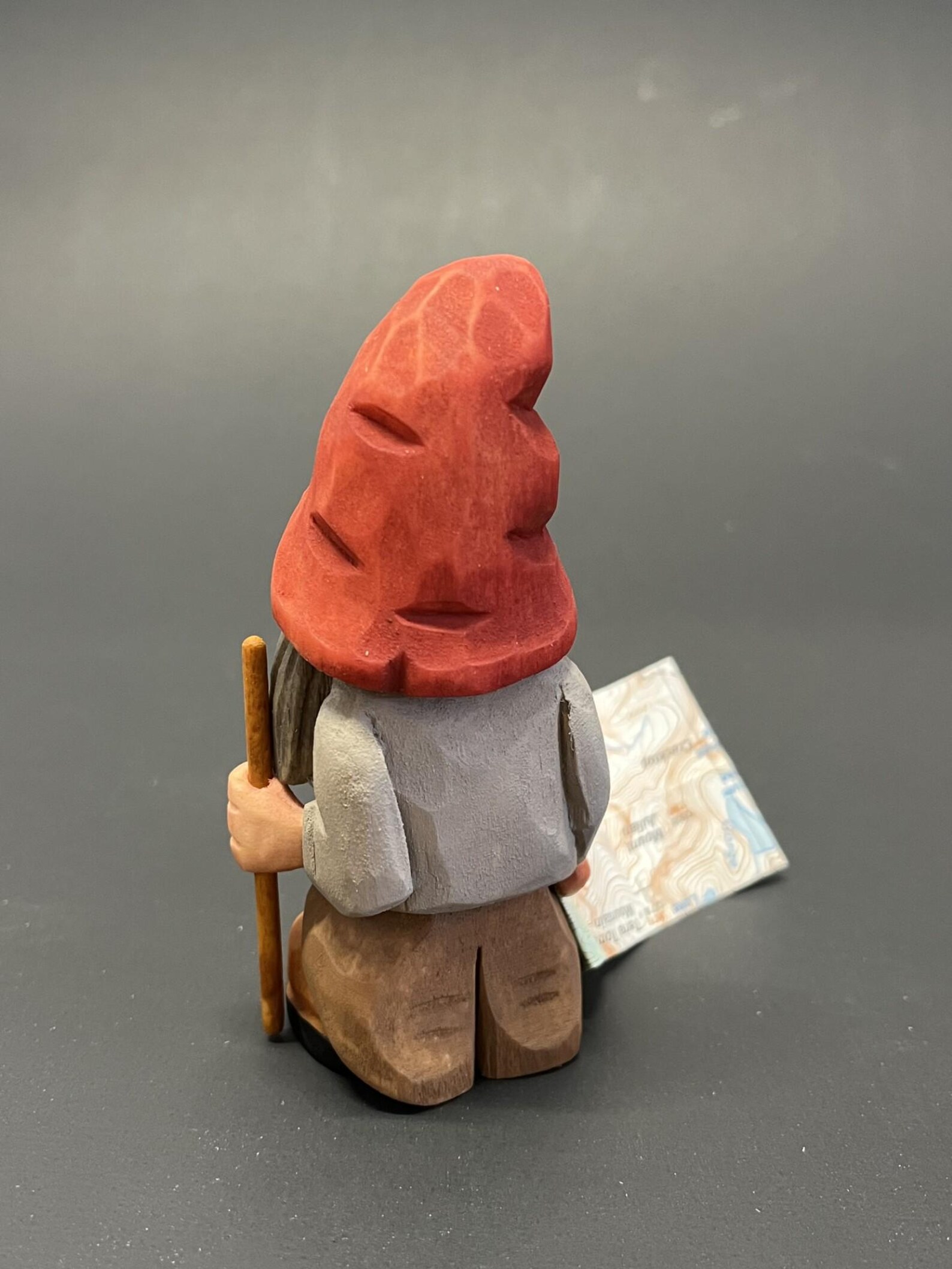 Hand Carved Gnome-style Gnomebilly Hiker, Trekker, Guide. Rocky ...