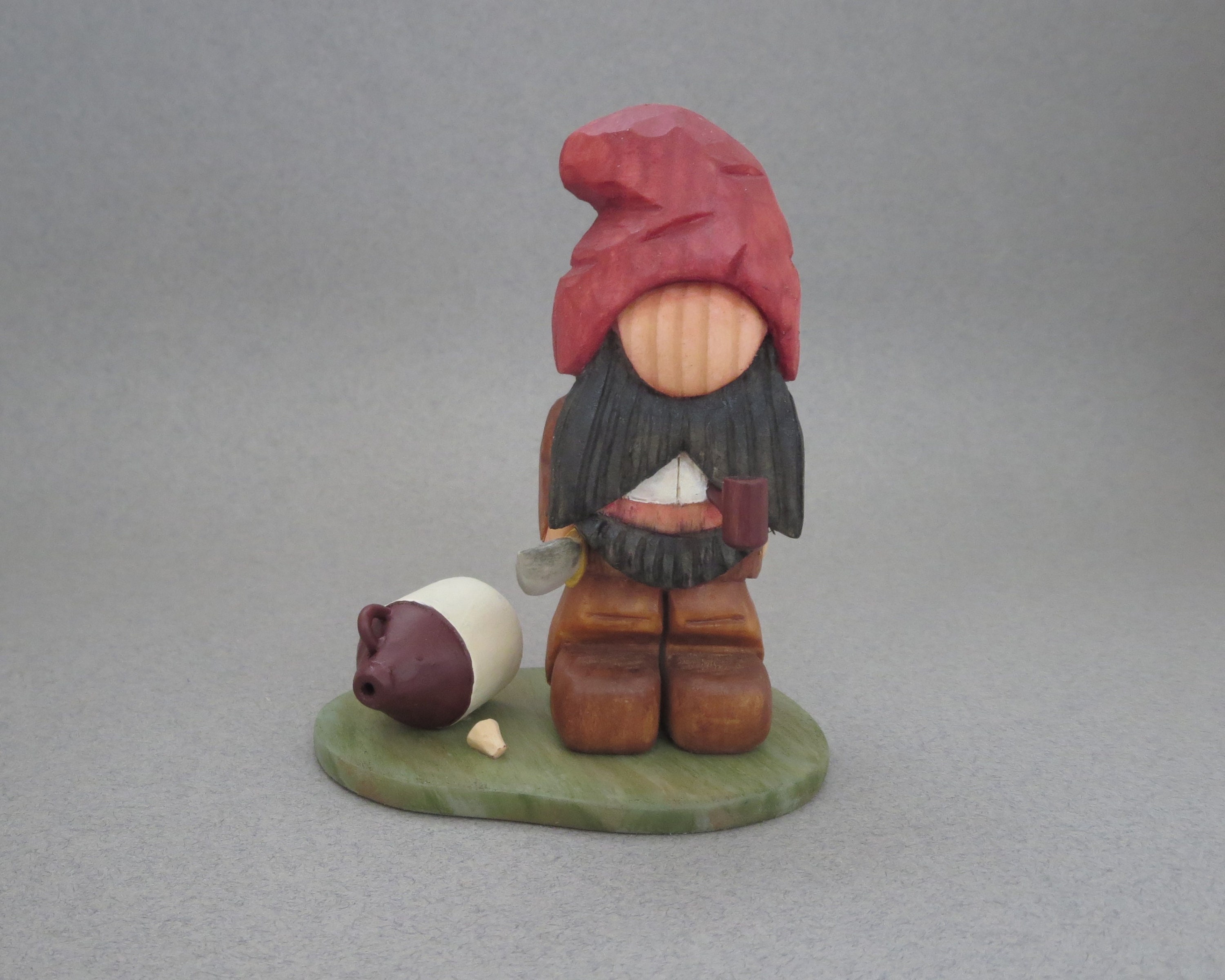 Gnome-style French Trapper Gnomebilly, Hand-carved! - Etsy