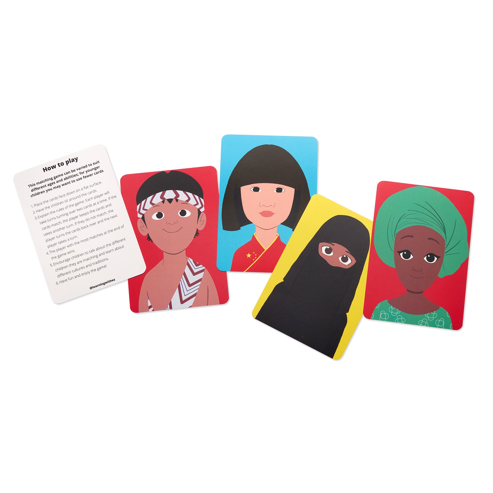 Children of the World Matching Game - Etsy