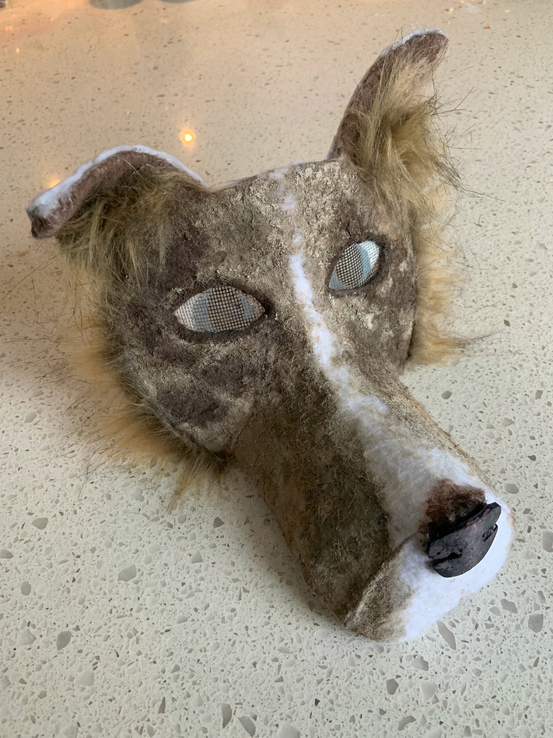 Beige Guardian: Australian Shepherd Mask - Etsy