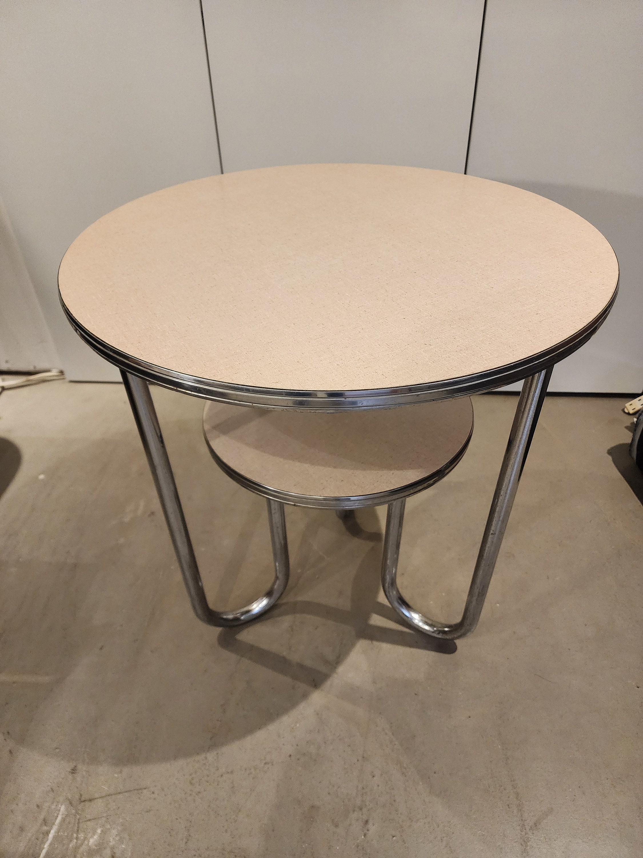 1930s Royal Metal Manufacturing Co. Round Two - Tiered Formica Side ...
