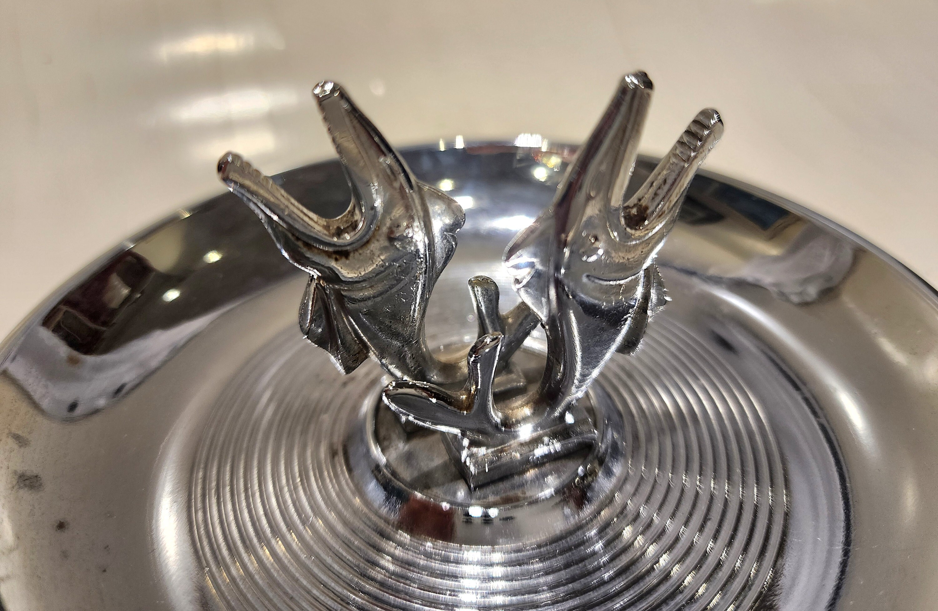 1930's Art Deco Vintage Chrome Ashtray With Marlin Pincherettes by ...