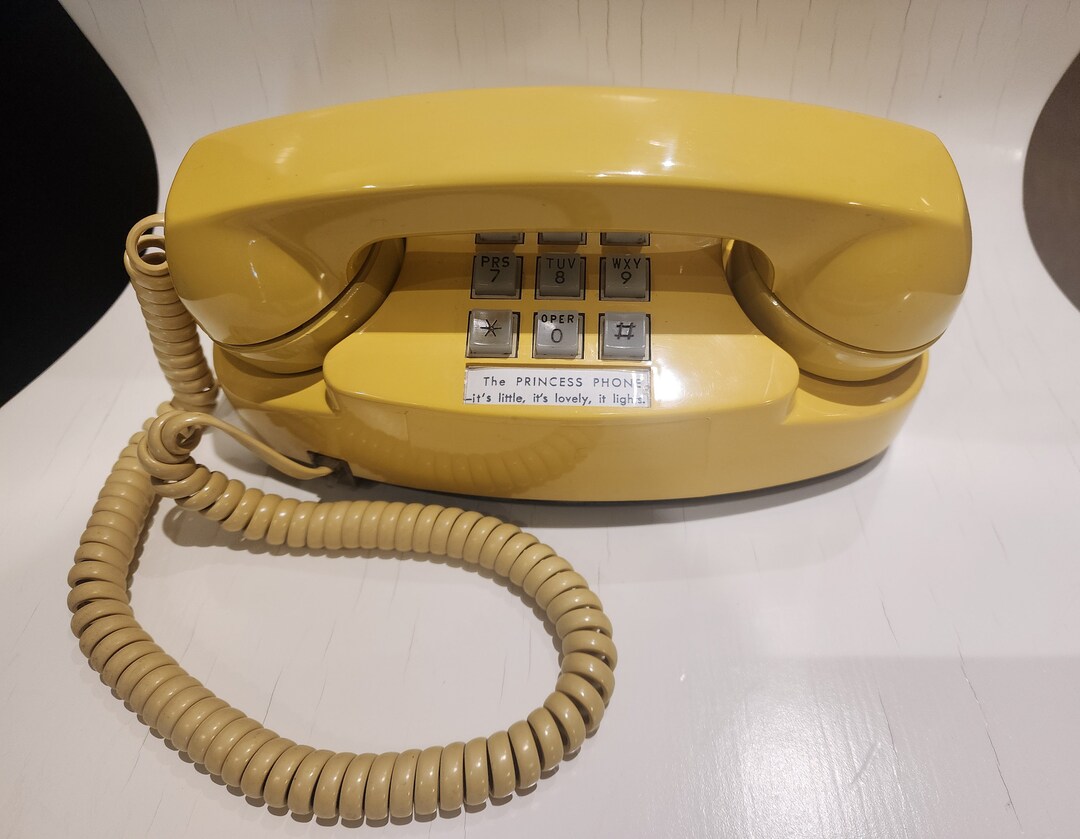 1980s Factory Refurbished Touch Tone Yellow Princess Telephone - Etsy