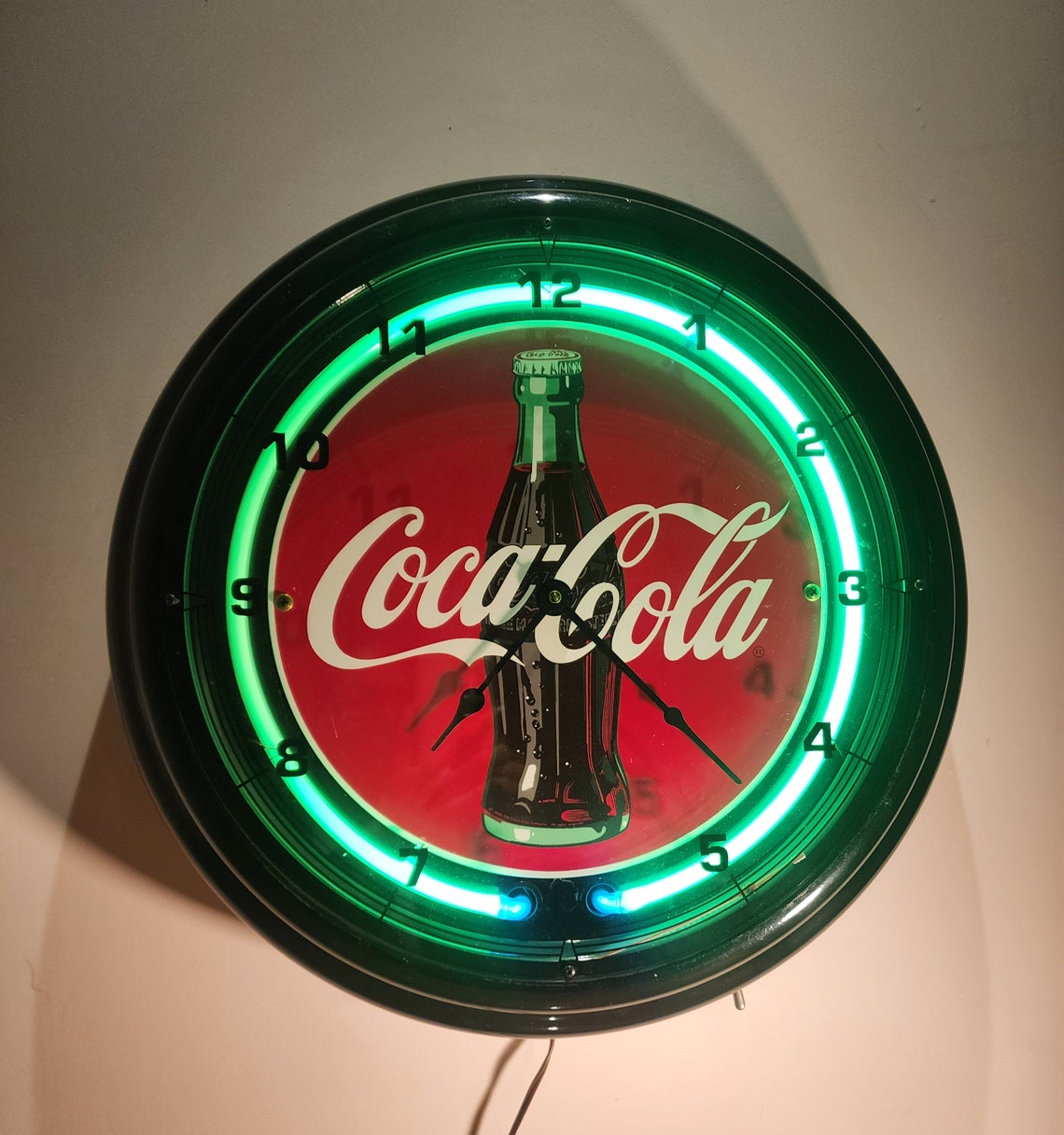 Coca-cola Clock Circa 1990s - Etsy