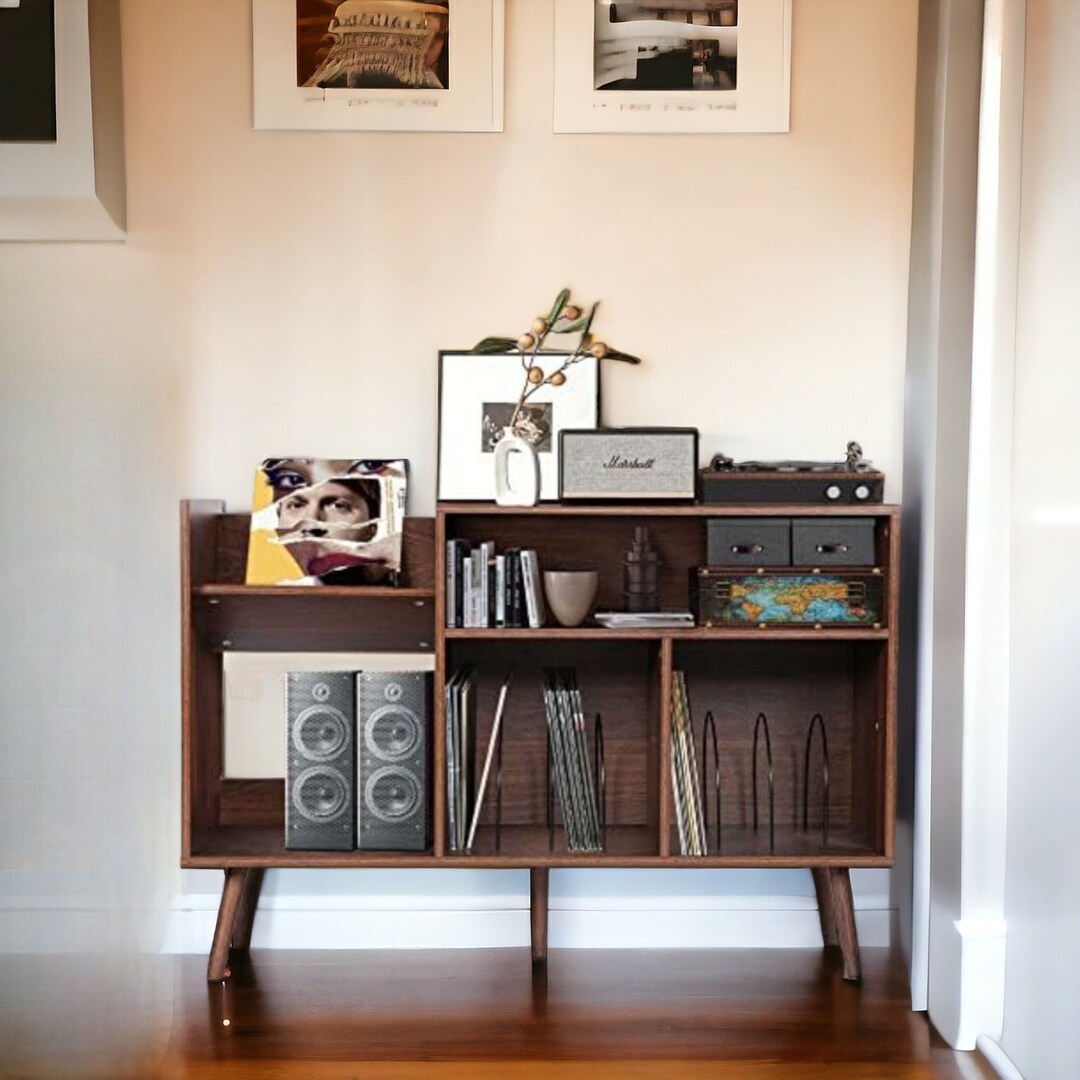 Large Record Player Stand Mid Century Concord Turntable Stand - Etsy