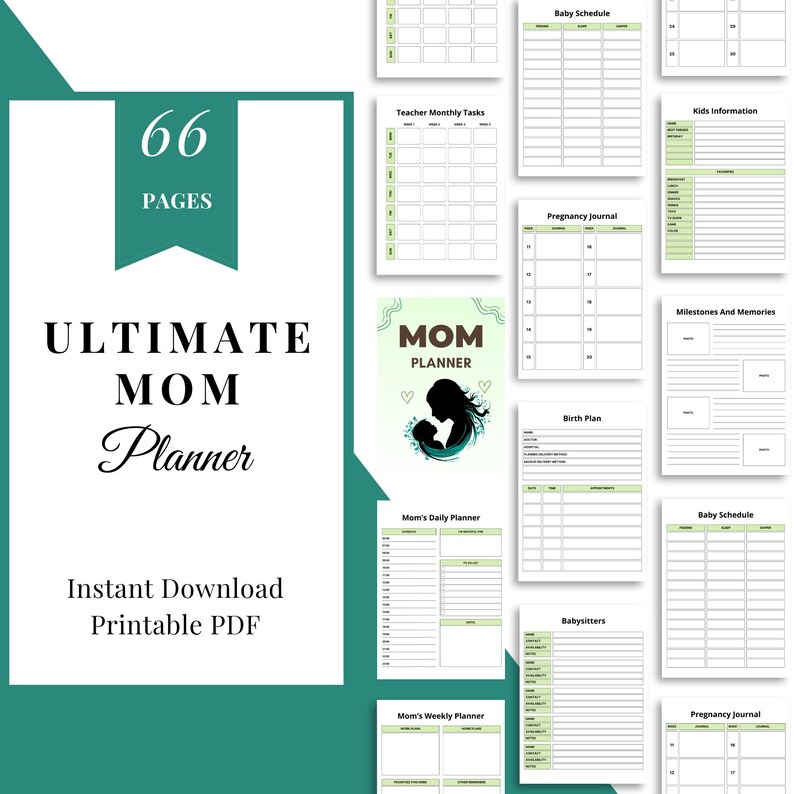 Ultimate Mom Planner Printable | Family Organizer (digital Download) - Etsy