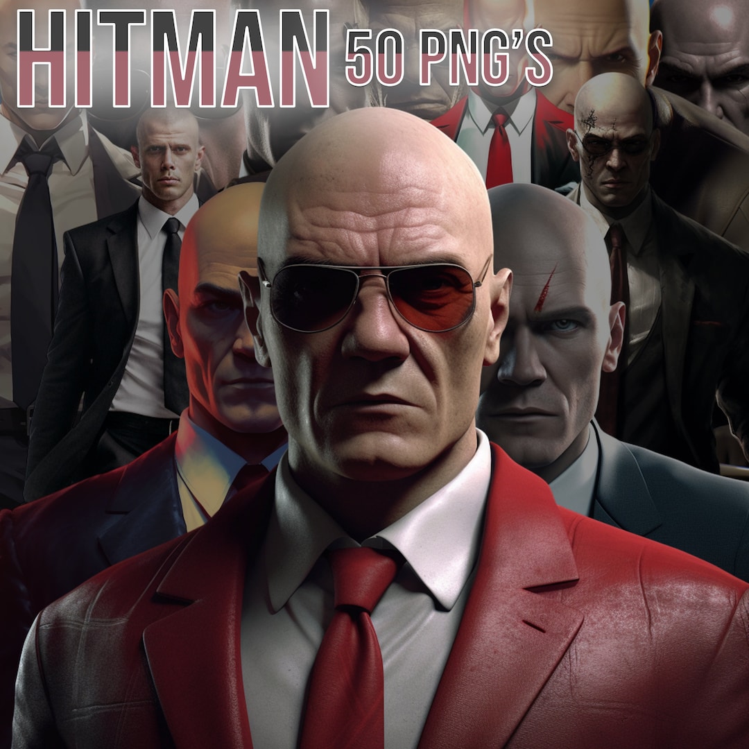 50 Hitman Agent Super Hero Png, 3D STL File for 3D Printer, 3D Print ...