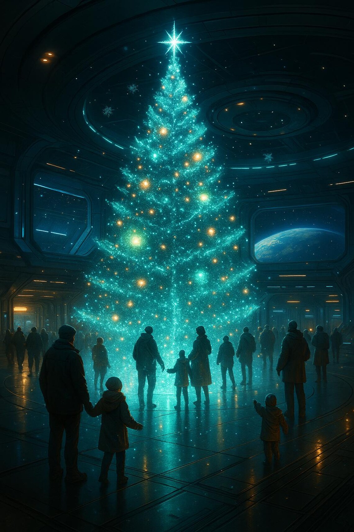Sci-fi Christmas Art: Otherworldly Holiday Decor - Etsy