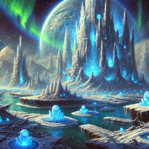 Alien Landscape Oil Paintings – Sci-fi Fantasy Art - Etsy