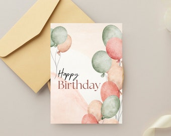 Happy Birthday Card - Banners - Etsy