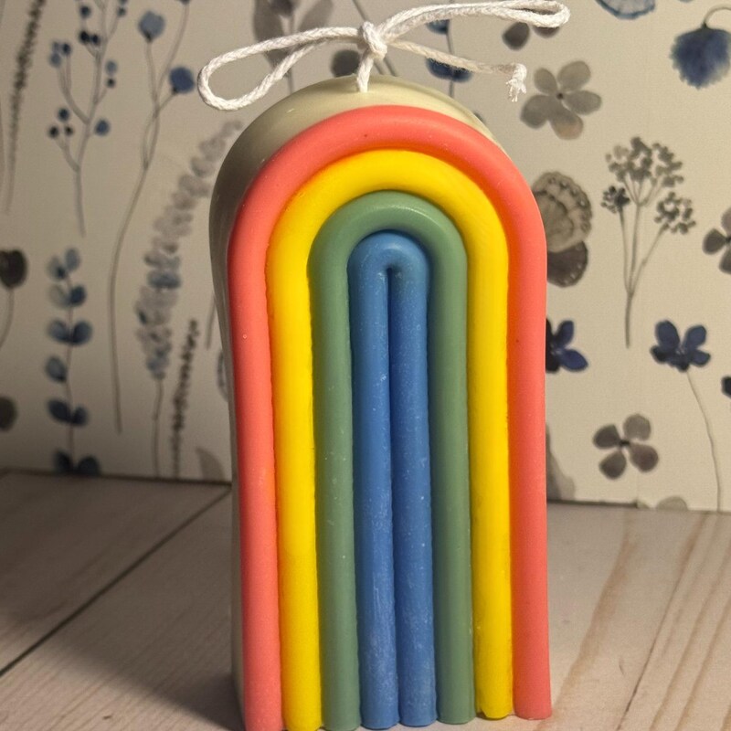 Rainbow Candles - Etsy