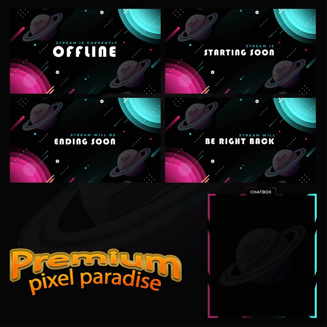 Animated Twitch Overlay Pack With Everything You Need Digital Overlay ...