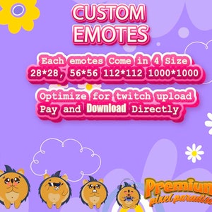 Cute Emotes Pack for Twitch, Discord, and Kick Cute, Vibrant, and ...