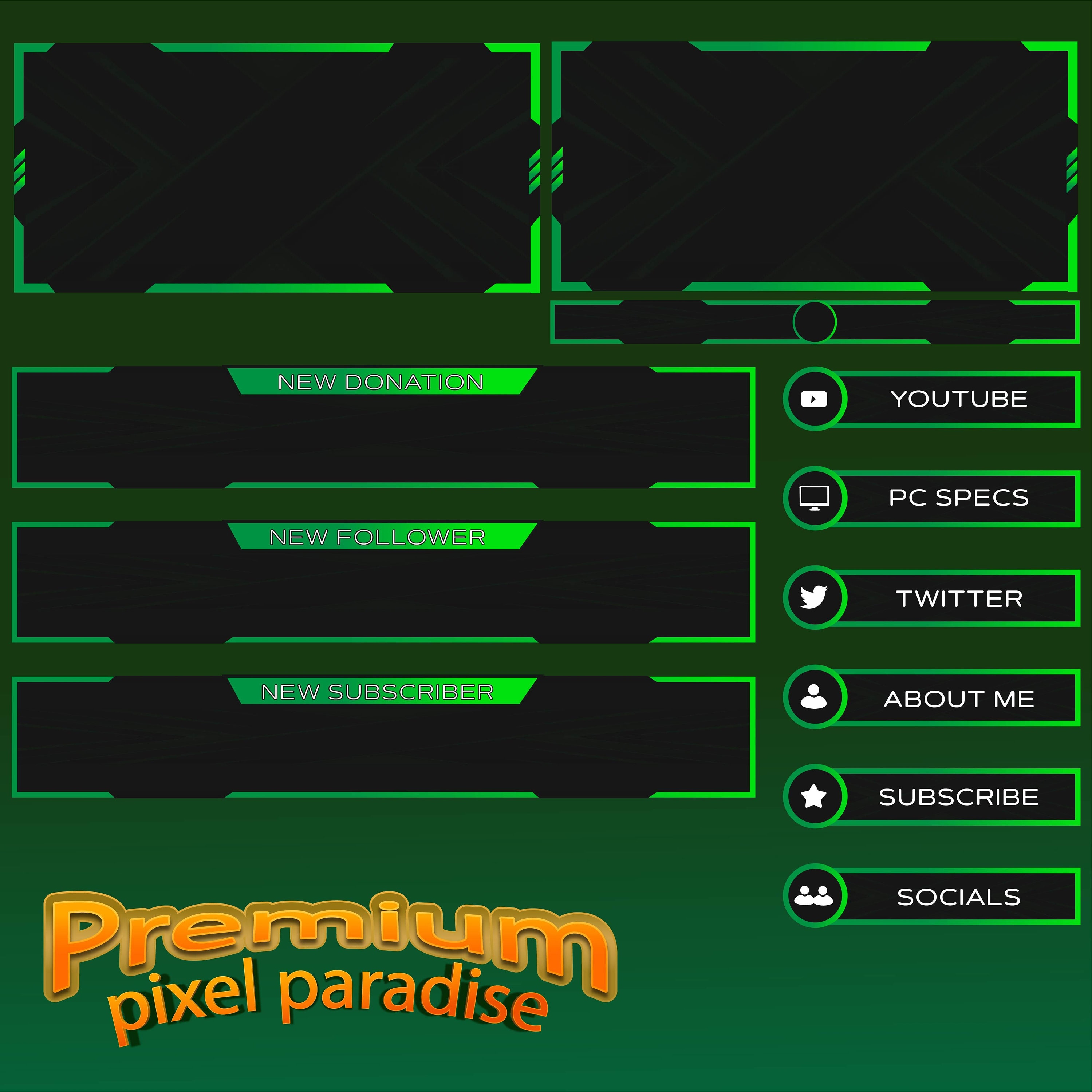 Twitch Animated Overlays Twitch Animation Graphics Twitch Elements - Etsy