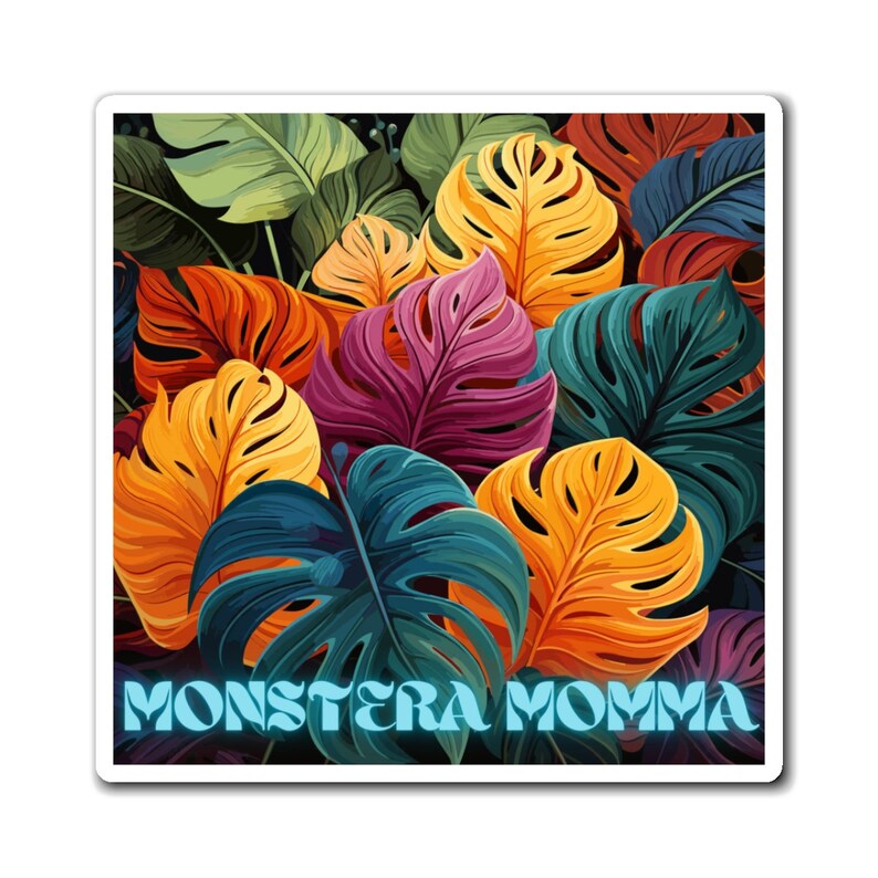 Monstera Magnet Monstera Deliciosa Gift Mother's Day Present Fridge ...