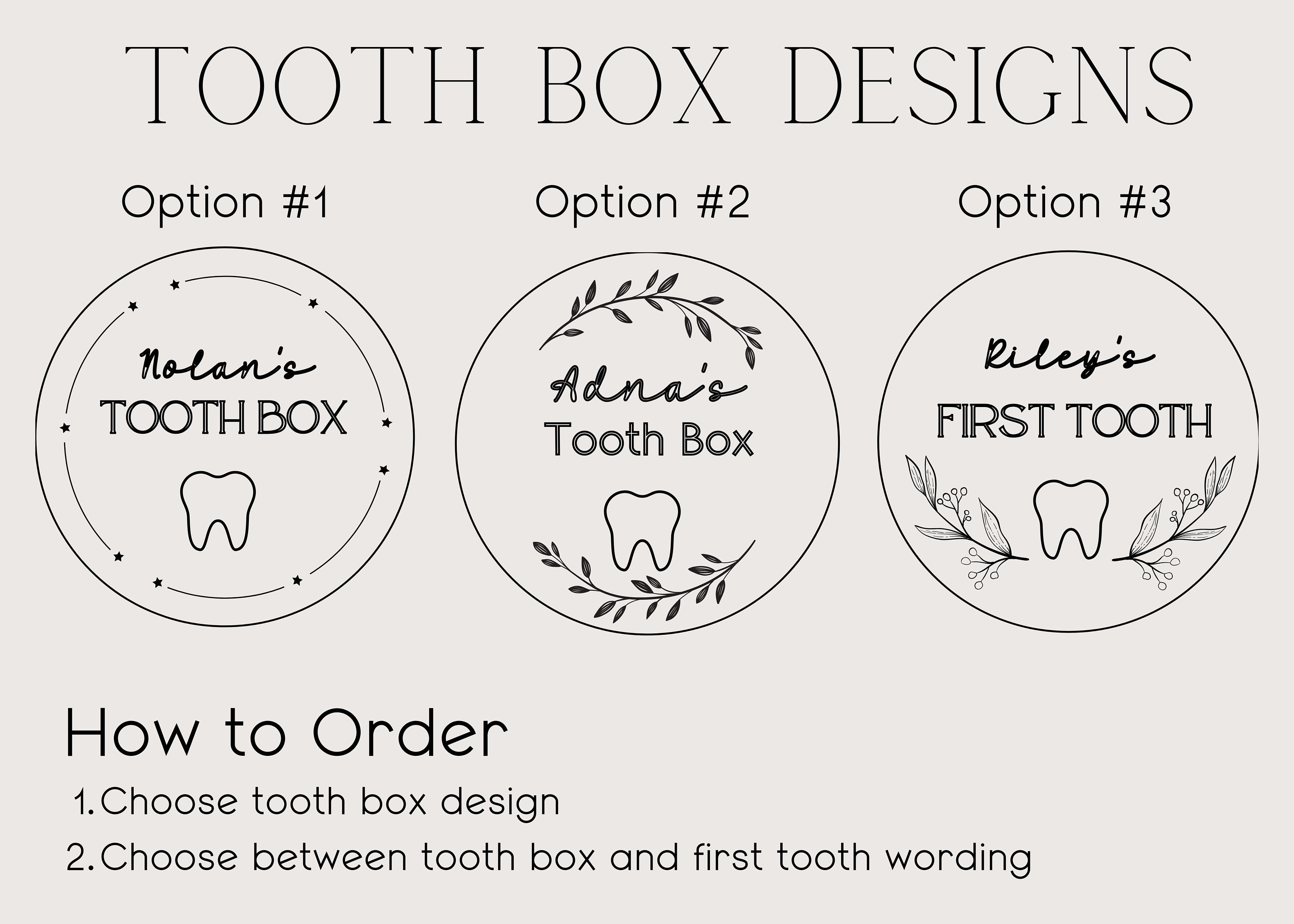 Wooden Tooth Fairy Box Custom Tooth Pot Personalized Keepsake Box for ...